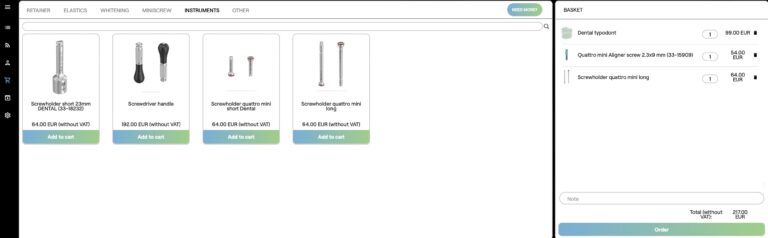 Integrated O/Shop functionality - Ordoline