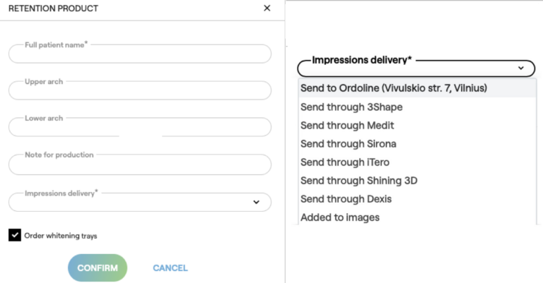 Integrated O/Shop functionality - Ordoline